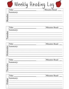 Printable Reading Punchcard Bookmark for Kids
